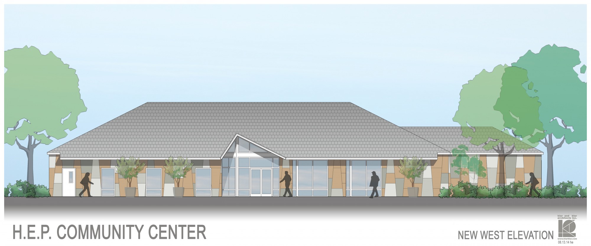 KKA- HEP COMMUNITY CENTER RENDERING ELEV. 8.13.14 – HEP